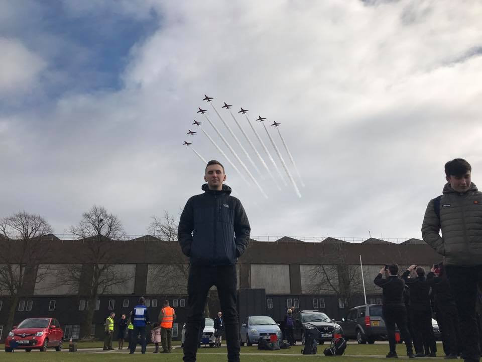 Air & Defence students visit the Red Arrows at RAF Scampton