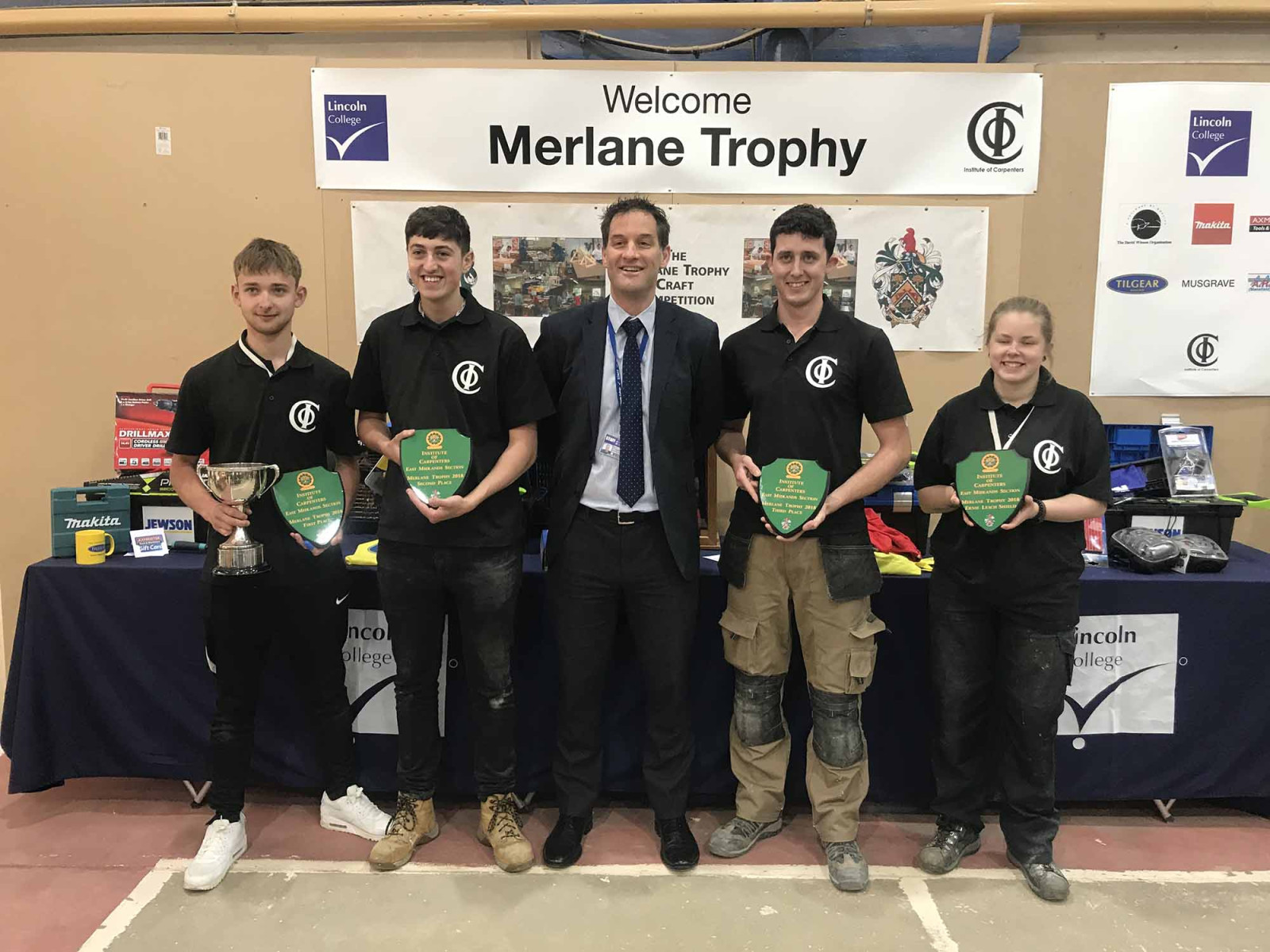 Lincoln College make history at regional carpentry competition