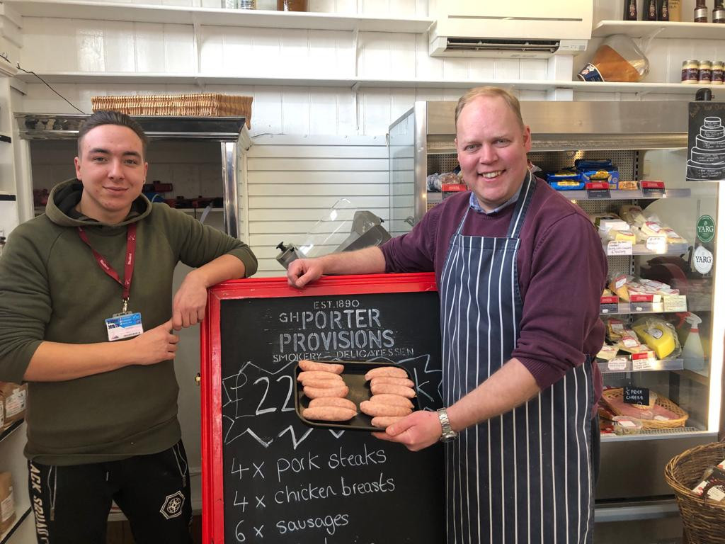 Newark College sausage launches at local butcher