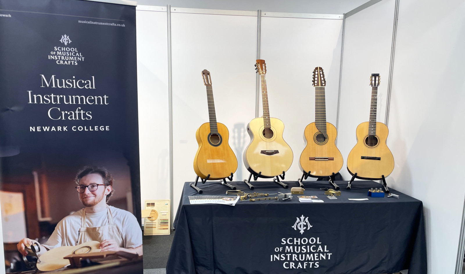 Newark College Guitar Makers Showcase at UK’s Biggest Guitar Event