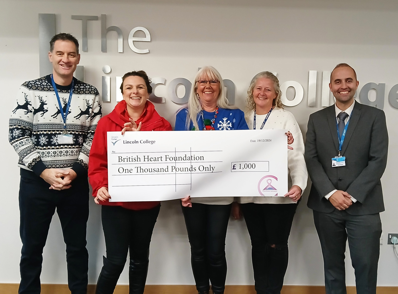 College’s Pink Ribbon Fundraising Campaign Smashes Through £100,000